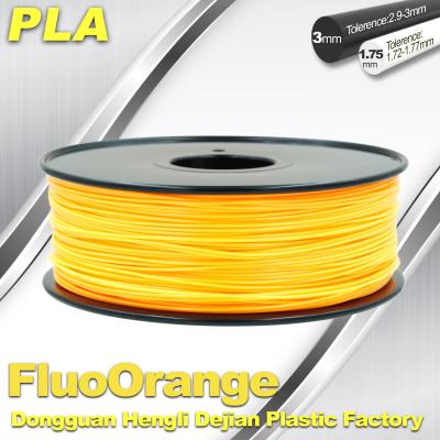 China 1.75mm PLA   Fluorescent  Filament  3D Print Material Stiffness High for sale