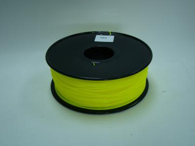 Cina Alta precisione Fluo - filamento giallo 1kg/bobina della stampante dell'ABS 3D in vendita