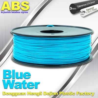 China De kleurrijke ABS Spoel met hoge weerstand van de gloeidraad 3D plastic gloeidraad 1kg Te koop