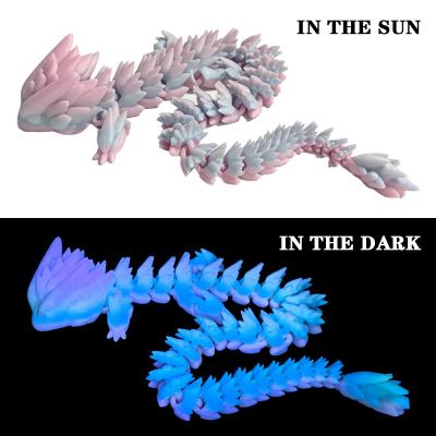 Китай PINRUI Glow Rainbow PLA 1 кг 1,75 мм Изменить цвет в темноте для 3D-принтера продается