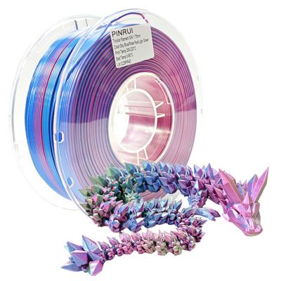 Cina PINRUI Silk Rainbow Pla Filamento di plastica 1.75mm Filamenti 3D 1.75mm Colore magico PLA Filamento di plastica in vendita
