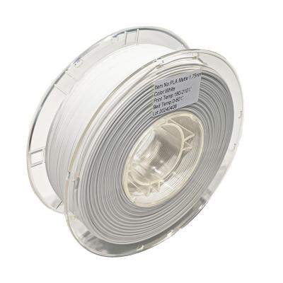 Cina 1.75mm Matte Pla Filament 1kg bianco per la stampante 3D in vendita