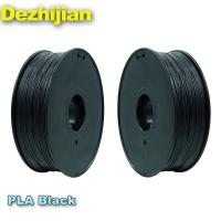 China Black PLA 3D Printer Filament 1.75mm 1kg Spool 334m Dimensional Accuracy ±0.03mm for sale