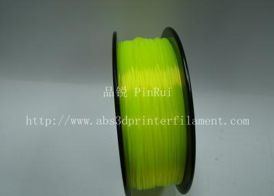 Cina Filamento materiale di PLA di colore di giallo di fluorescenza di stampa da tavolino 3d in vendita