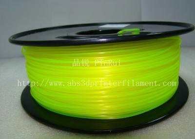 Cina Filamento materiale di PLA di colore di giallo di fluorescenza di stampa da tavolino 3d in vendita