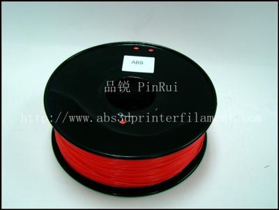 Cina Abitudine 1kg dell'ABS/materiali di consumo luminosi della stampante 3d filamento rosso fluorescente del rotolo in vendita