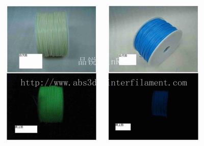 Cina Incandescenza del filamento 3mm dell'ABS nel filamento scuro 1kg blu/bobina della stampante 3d in vendita