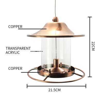 China Squirrel Resistant Decorative Hanging Bird Feeder , Portable Bird Feeder for sale