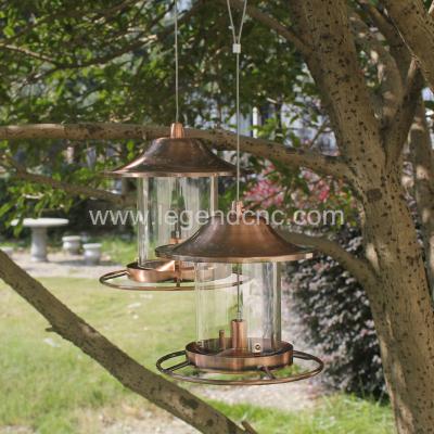 China Squirrel Resistant Decorative Hanging Bird Feeder , Portable Bird Feeder for sale