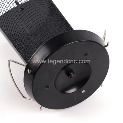 China 2 in 1 schwarzer hängender wilde Vogel-Zufuhr eingesperrter Rohr-Art Edelstahl-Material zu verkaufen