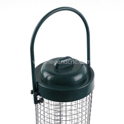 China Garden Hanging Wild Bird Feeder With Plastic Metal Mesh Weather Proof for sale