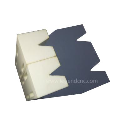 China De witte Plastic CNC Mechanische gedeelten van PTFE, de Oppoetsende CNC van de Oppervlaktebehandelingsdouane Dienst Te koop