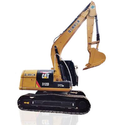 Cina Usato Caterpillar 312D Escavatore di piccole dimensioni Escavatore 0.53m3 Capacità del secchio 72kw Potenza nominale in vendita