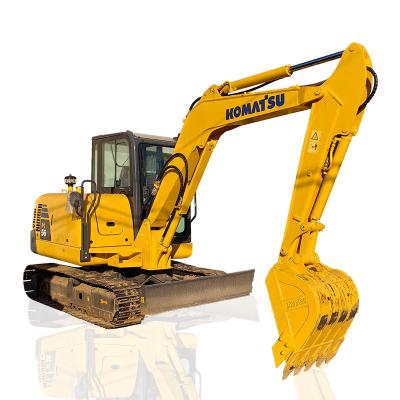Китай Использованный мини-экскаватор Komatsu PC56-7 0.2m3 Вместимость ведра 34.5KW Номинальная мощность продается