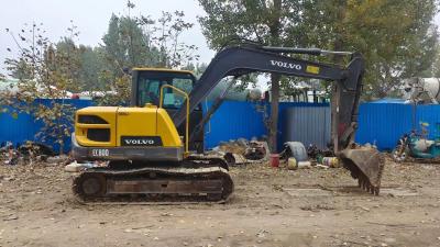 Cina Volvo EC80D mini escavatori idraulici usati 0.34m3 secchio in vendita