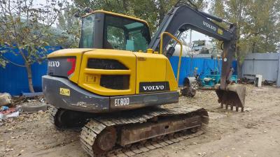 Cina Volvo EC80D mini escavatori idraulici usati 0.34m3 secchio in vendita