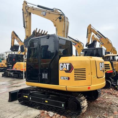 China Nieuw type laag uurwerk 7 ton Gebruikte kattengraver Caterpillar te koop Hydraulische kruipergraver CAT307E2 Te koop