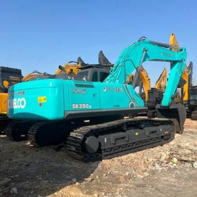 China Gebruikte Kobelco SK350LC Crawler Excavator 35 ton met 1,6m3 emmercapaciteit Te koop