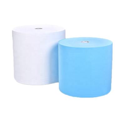Cina rotoli non tessuti vergini eliminabili della materia prima della maschera di protezione del tessuto di 25gsm pp non in vendita