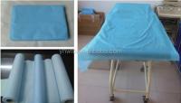 China Breathable Eco Friendly Disposable Bedsheet Roll Soft Dust Proof PE Lamination Fabric for sale