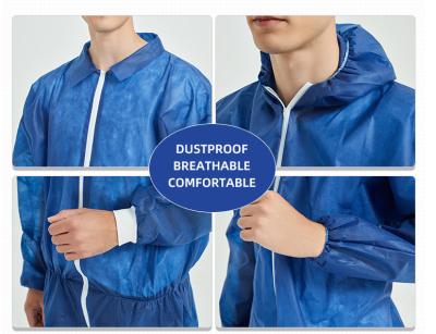 Cina Indumenti protettivi impermeabili con cerniera e caviglie elastiche in vendita
