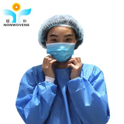 Cina Abito chirurgico eliminabile sterile di SMS, abito di isolamento di SMMS con il polsino tricottato in vendita