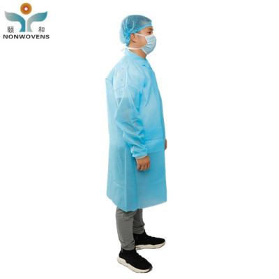 Cina Il laboratorio eliminabile blu di mezza lunghezza ricopre il grado medico tricottato resistente del collare in vendita