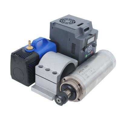 Cina Macchina di fresatura CNC 2.2kW 220V Motore a fusione raffreddato ad acqua con porta e kit pompa da 80 mm in vendita