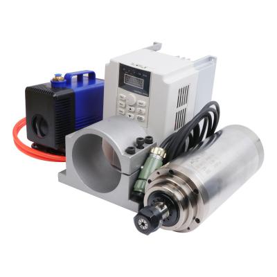 China 24000rpm Operating Speed Water Cooled Spindle Motor Kit for CNC Construction Works for sale