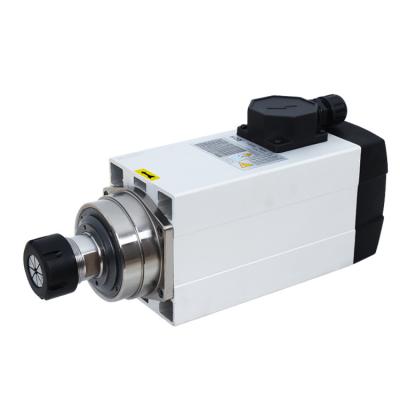 Cina 220v / 380v Ventilatore di raffreddamento 4.5kw 300hz ER32 Motore a fusione raffreddato ad aria quadrata per router CNC in vendita