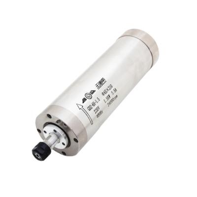 Cina 400 Hz Frequenza 1.5kw Motore a fusione raffreddato ad acqua per fresatrici CNC di 65 mm di diametro in vendita