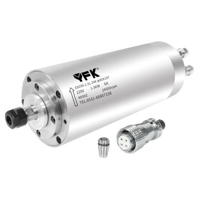 Cina 400Hz Frequenza 1.5kw CNC Spindle Motore elettrico raffreddato ad aria in vendita