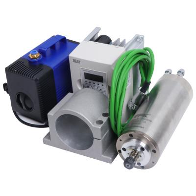 China Water Cooled 1.5kw High Frequency Spindle Motor for CNC Router Kits Voltage 220V/380V for sale