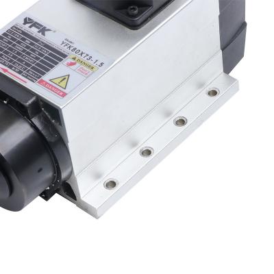 中国 YFK80*73-1.5 1.5KW ER20 空気冷却四角スピンドルモーター CNC スピンドルキット用フレンズ付き 販売のため