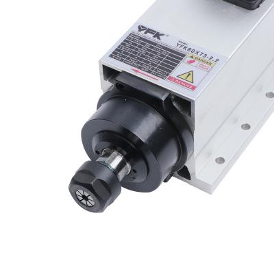 Cina 2.2KW ER20 Spindle quadrato raffreddato ad aria con flangia Kit di spindle utensile macchina 2.2KW Invertitore 80mm pinza in vendita