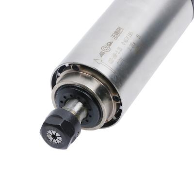 China 24000RPM Operating Speed 2.2KW Round Air Cooled Spindle Motor Kit with Inverter and Bracket for sale