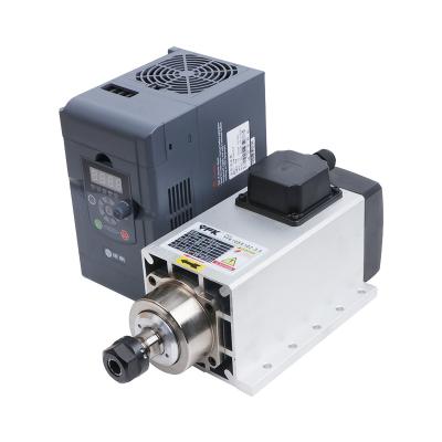 Cina ER20 Air Cooled Spindle Motor Kit 3.5KW Quadratura di lavoro con flange per legno CNC 18000rpm in vendita