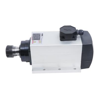 China 4.5KW Quadrado de refrigeração por ar com fuso de flange Kit de motor 220V / 380V Inverter Fuso ER32 Collet para roteador CNC à venda