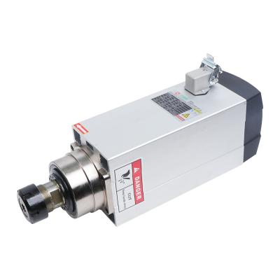 China Hoogfrequente 220V/380V houtbewerkingsspindel voor ER32 Collet 6KW luchtgekoelde CNC-router Te koop