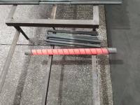 China Single-Thread SiC Heating Element 12mm Diameter 280mm Hot Zone 120mm Cold End for sale