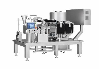China Automatic Rotary Premade Pouch Packing Machine with 55 bags/min Speed, 10-Station Vacuumizing, and 120–300 mm Pouch Length for sale