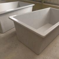 China Fiberglass Fish Hatchery Tank Round and Rectangular FRP Breeding Fish for sale