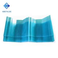 China Clear Fiberglass GRP Corrugated Skylight Panel Roof for sale