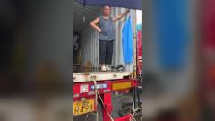 Filling Truck with Australian customer products