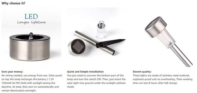 Brighter LED Solar Garden Light with powerful panel DC12V long lifespan best seller on Alibaba