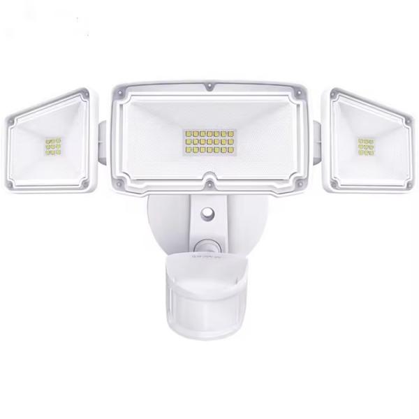 Quality 20w 28w 39w Garden 3 Head Led Security Lights Motion Sensor Outdoor Adjustable for sale