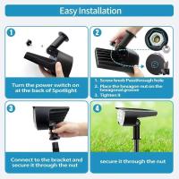 China RUYI 4W Waterproof Solar Spotlight 600lm for Garden Path Landscape Lighting 6-8H Charging for sale