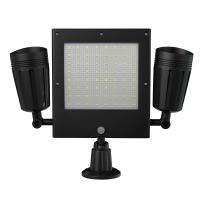 China IP65 Solar Garden Light 64 LED 3W Dual Head Spotlights with Light and Motion Sensor for sale