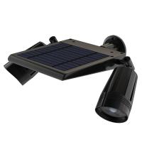 China IP65 Solar Garden Light 64 LED 3W Dual Head Spotlights with Light and Motion Sensor for sale