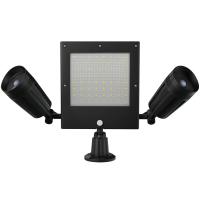 China IP65 Solar Garden Light 64 LED 3W Dual Head Spotlights with Light and Motion Sensor for sale